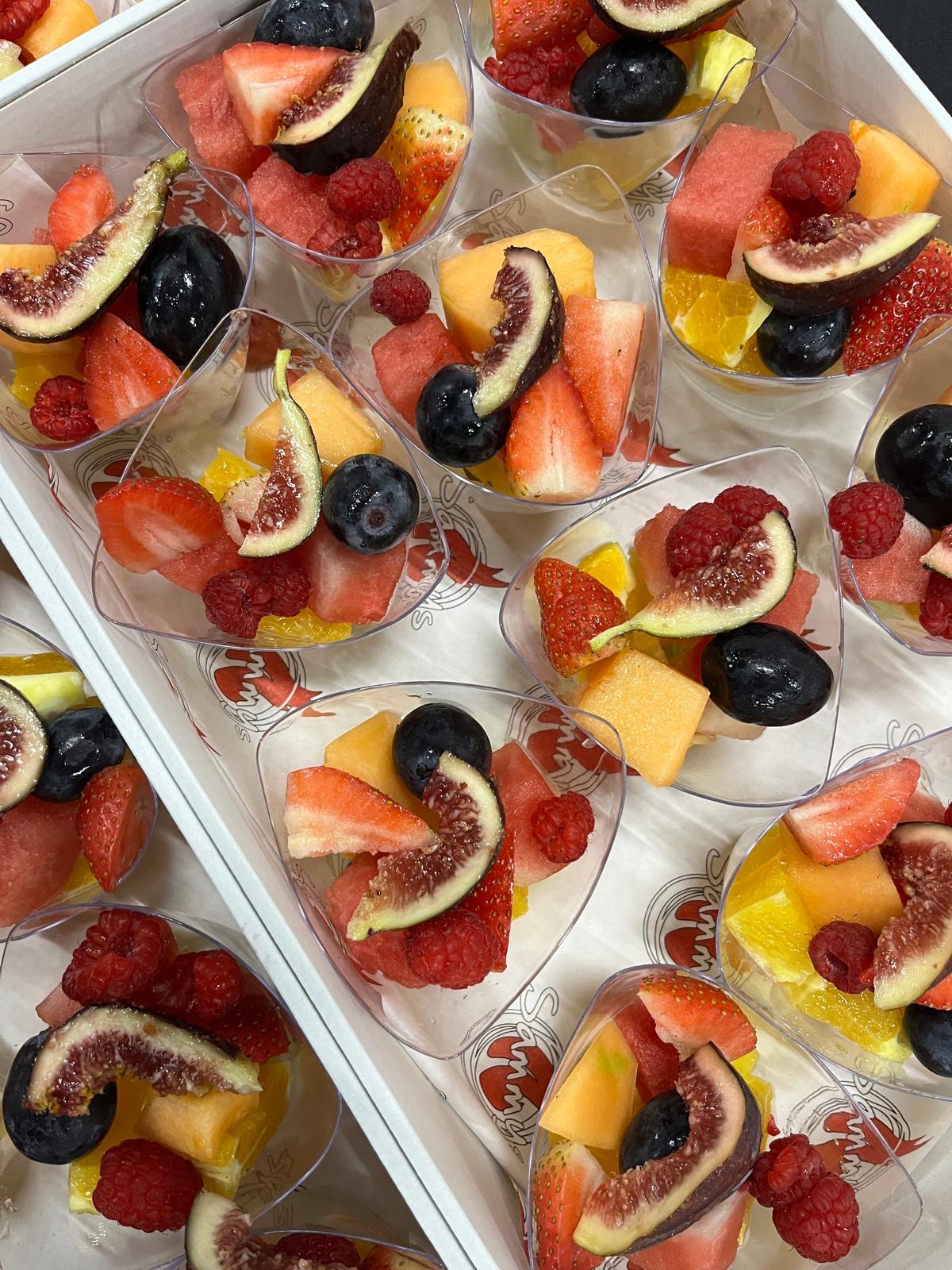 Fruit salads cups from Sammys Catering & Co | Finger Food | Corporate ...