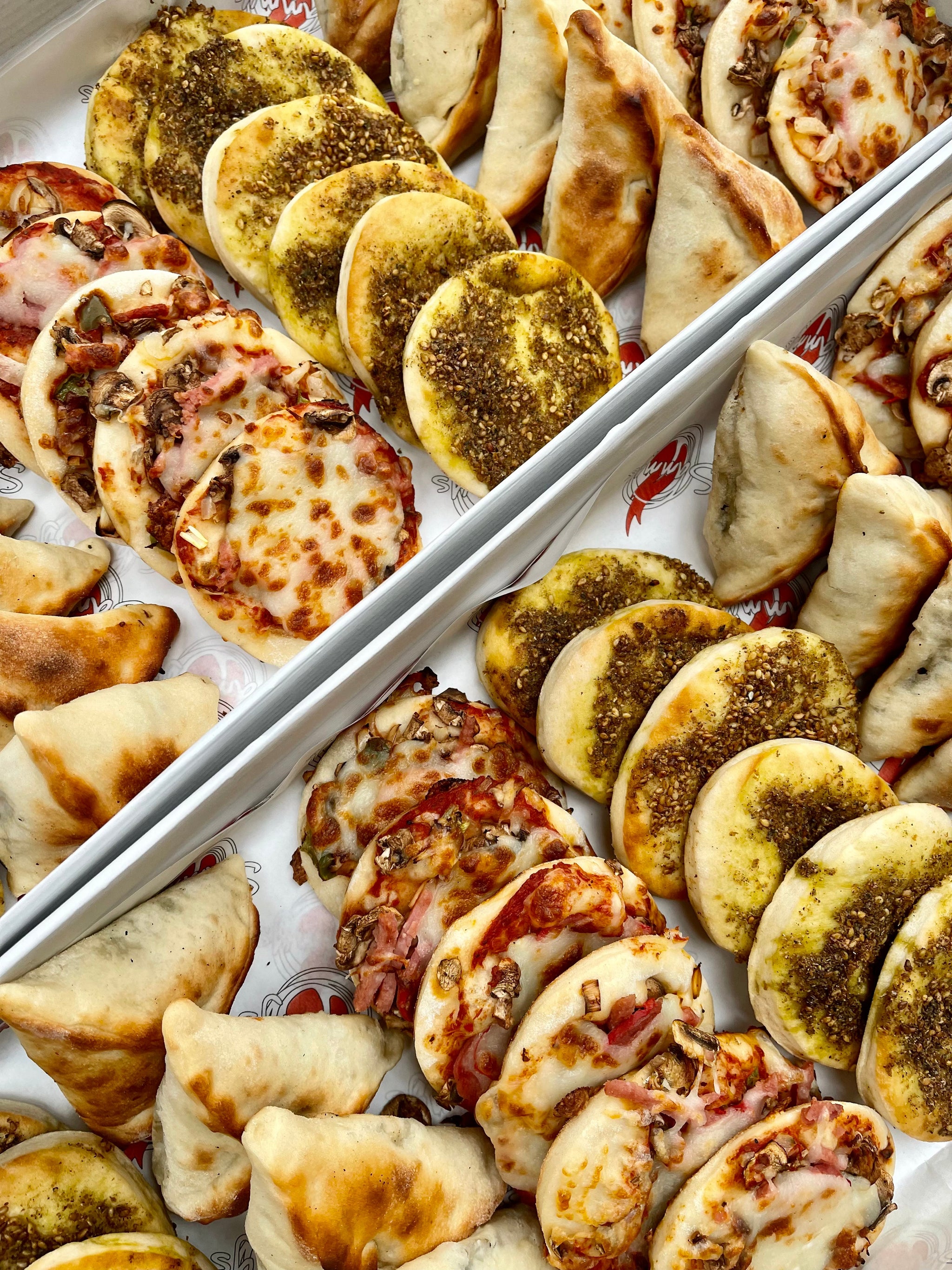 Mini Pizzas / Manoosh from Sammys Catering & Co | Finger Food ...